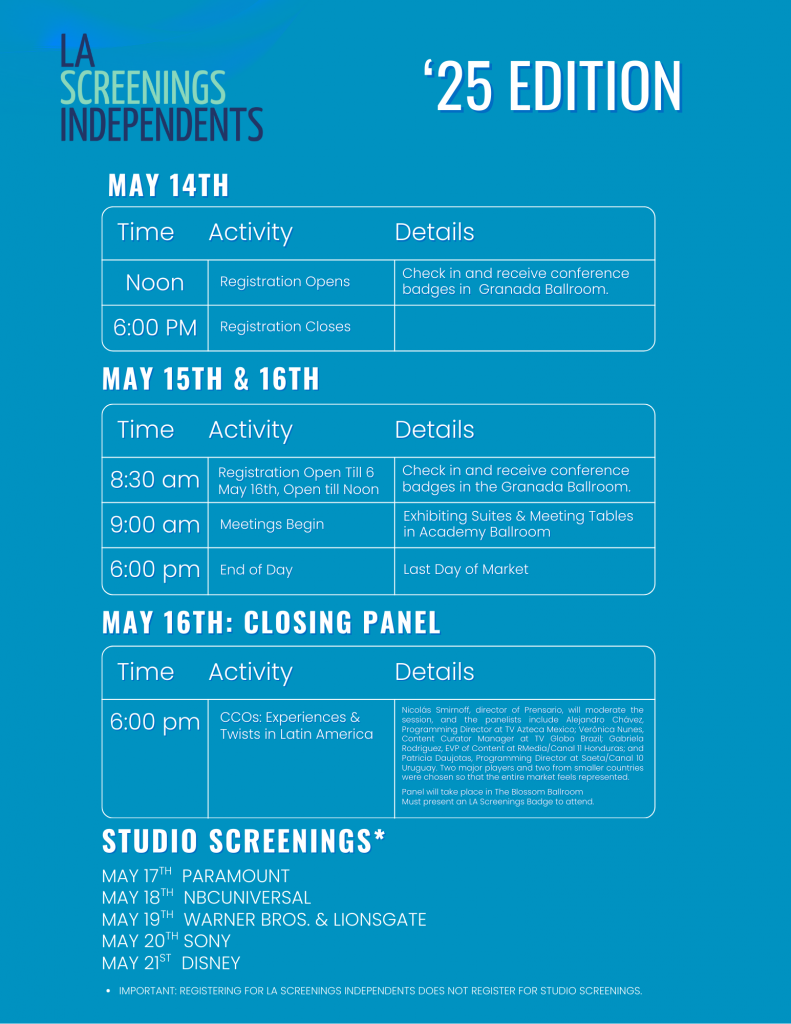 Events – LA SCREENINGS